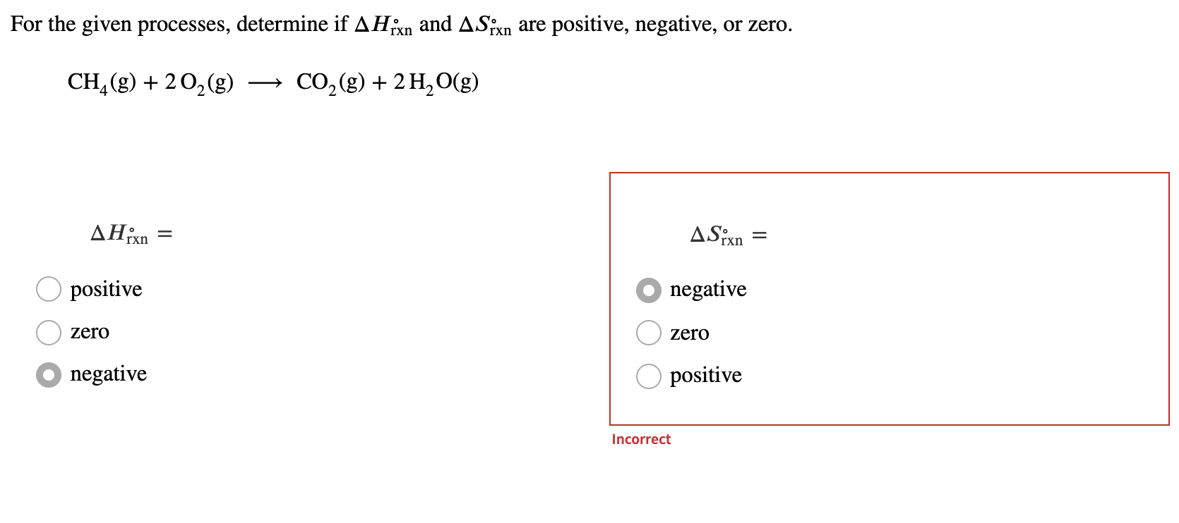 Solved For the given processes, determine if Δ𝐻∘rxn° and | Chegg.com