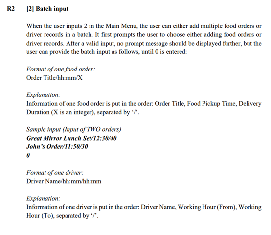 Solved In this assignment, you are going to develop a “Food | Chegg.com
