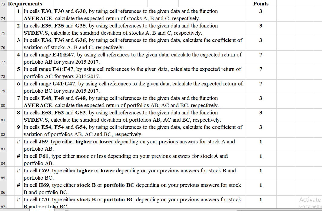 Solved Spreadsheet Exercise: Chapter 8 Jane is considering | Chegg.com