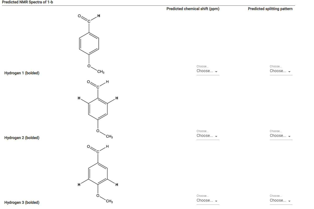 Solved For each of the compounds above (1a–d) predict their | Chegg.com