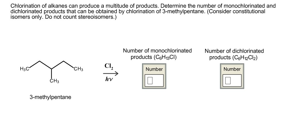 Solved Chlorination of alkanes can produce a multitude of | Chegg.com