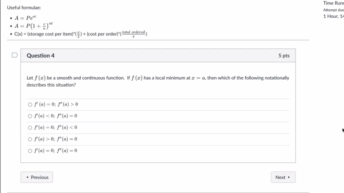 Solved Useful formulae: Time Runn - A=Pert - A=P(1+nr)nt - | Chegg.com