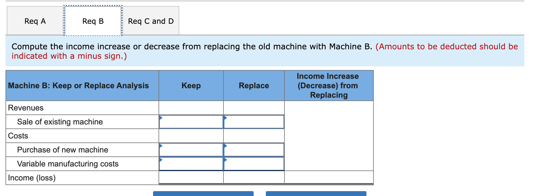 Solved Compute the income increase or decrease from | Chegg.com