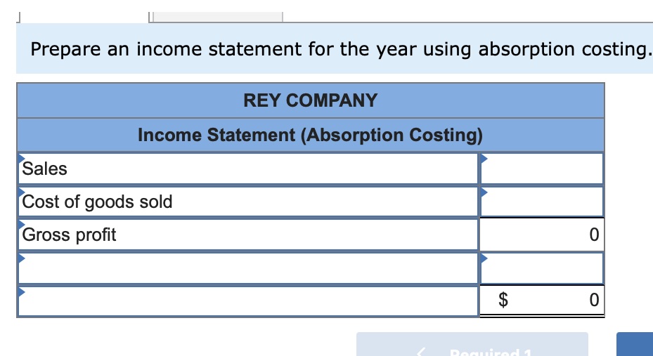 Solved Prepare an income statement for the year using | Chegg.com