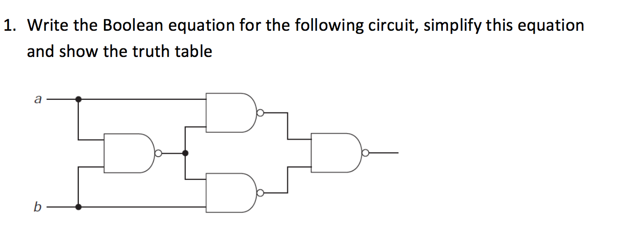 Solved 1. Write the Boolean equation for the following | Chegg.com
