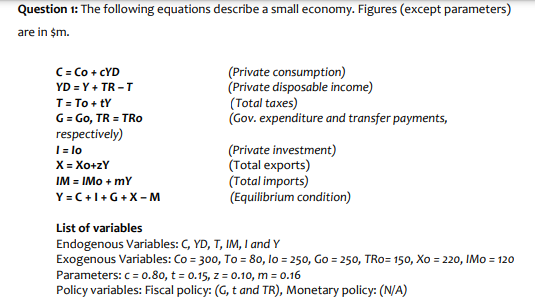 Q. Complete the National Accounting Matrix (Draw in | Chegg.com