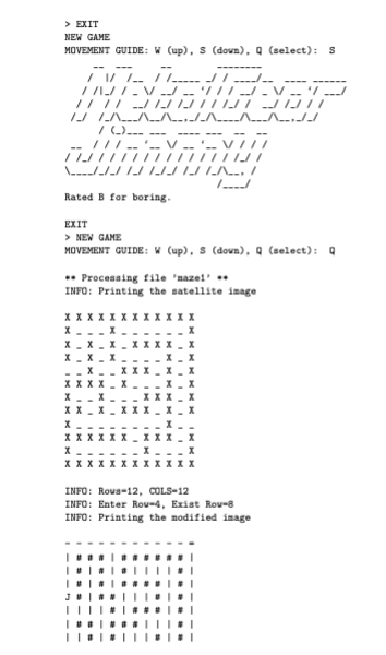 Design And Inputsince The Size Of The Maze Is Not Chegg