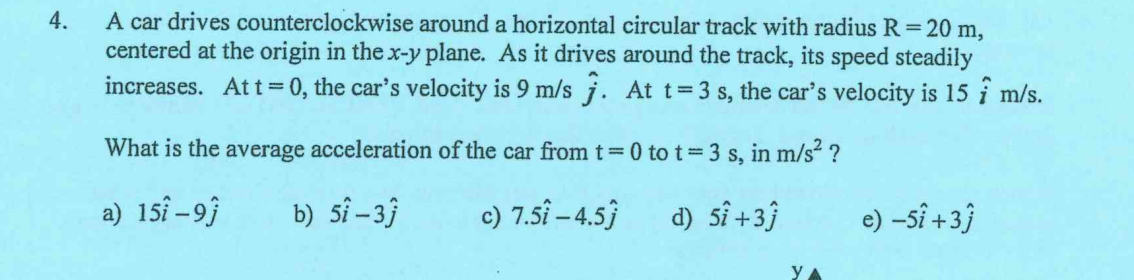 Solved A car drives counterclockwise around a horizontal | Chegg.com