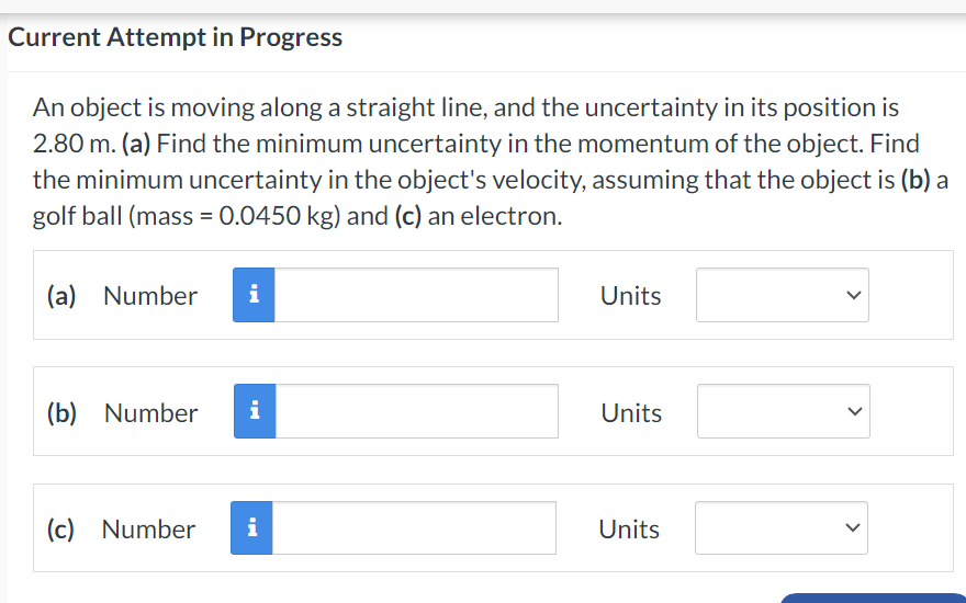 Solved Current Attempt in ProgressAn object is moving along | Chegg.com
