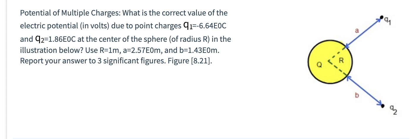 Solved Potential of Multiple Charges: What is the correct | Chegg.com