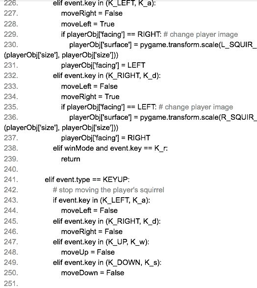Squirrel Eat Squirrel program INSTRUCTIONS: Place an | Chegg.com