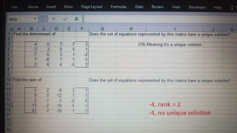 Solved File Home Insert Draw Page Layout Formulas Data | Chegg.com