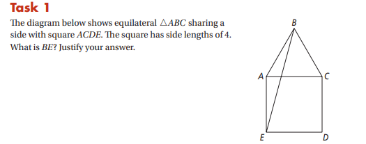 Solved The diagram below shows equilateral ABC sharing a | Chegg.com