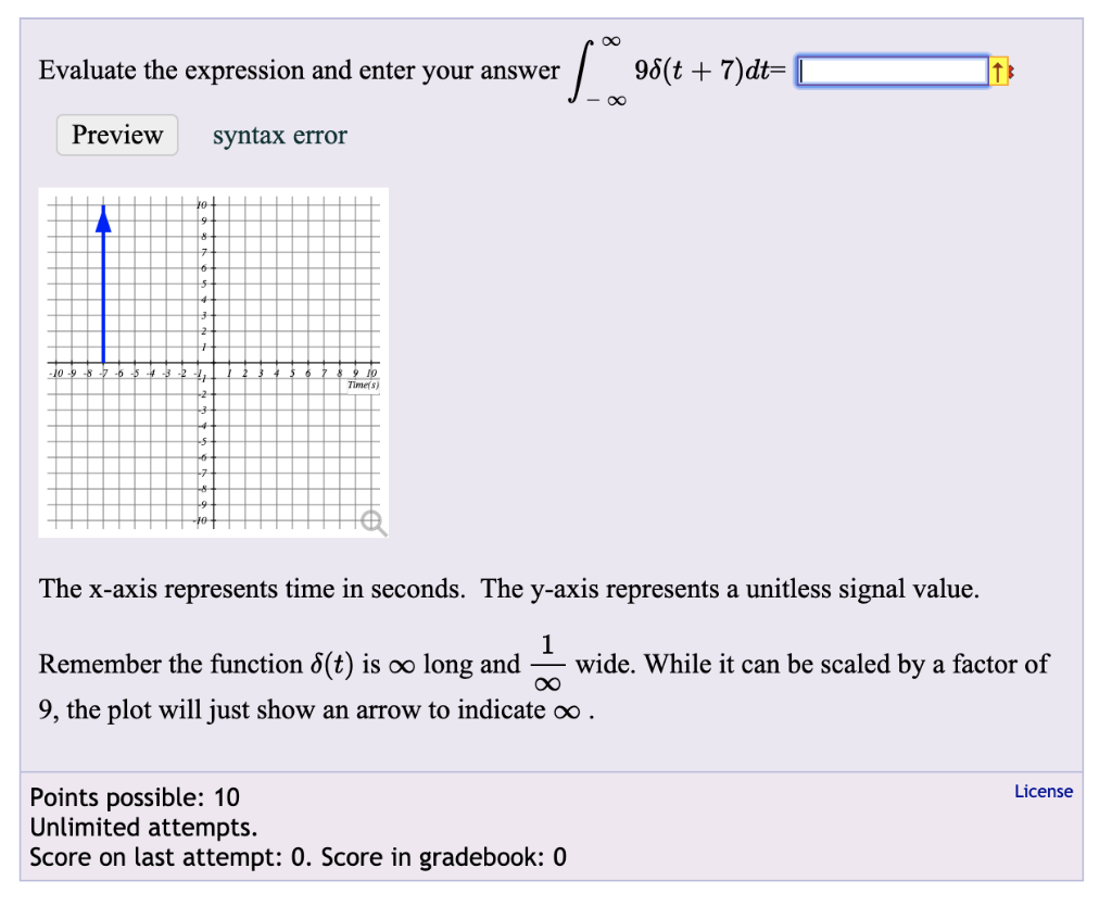Solved Evaluate the expression and enter your answer 98(t + | Chegg.com