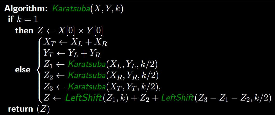 Solved Zach Correctly Implemented Karatsubas Integer 