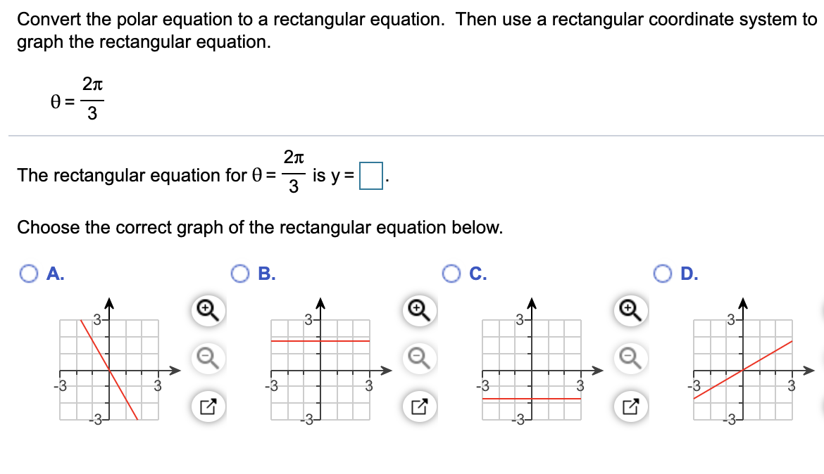 Solved Convert the polar equation to a rectangular equation. | Chegg.com