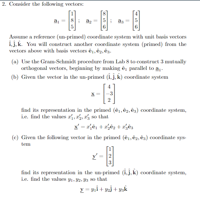 Solved Assume a reference (un-primed) coordinate system with | Chegg.com