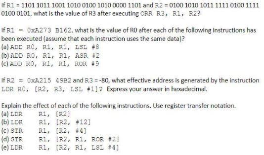Solved If R1 = 1101 1011 1001 1010 0100 1010 0000 1101 and | Chegg.com
