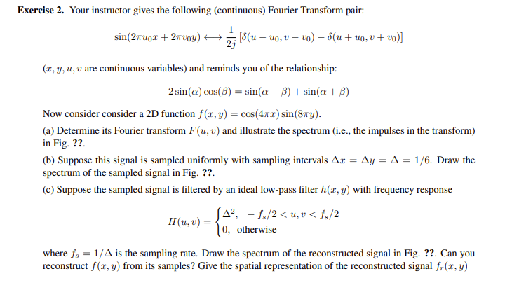 Exercise 2. Your instructor gives the following | Chegg.com