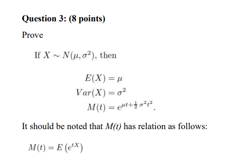 Solved Question 2: (8 points) Consider the Markov chain in | Chegg.com