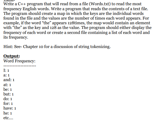 Solved Write A C Program That Will Read From A File 5553