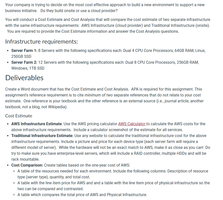 Solved Your company is trying to decide on the most cost | Chegg.com