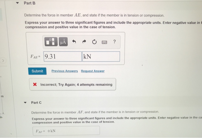 Solved Part A Set P 32 kN and P 15 kN. (Figure 1 Determine | Chegg.com