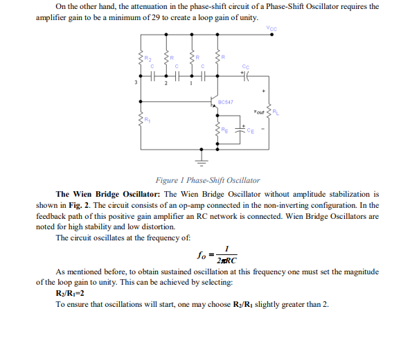 Solved 1. Consider the Phase-Shift Oscillator circuit shown | Chegg.com