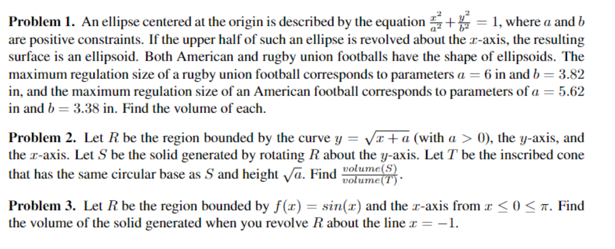 Solved Problem 1. An ellipse centered at the origin is | Chegg.com