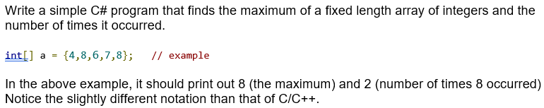 Solved Write a Simple C# program that computationally prints | Chegg.com