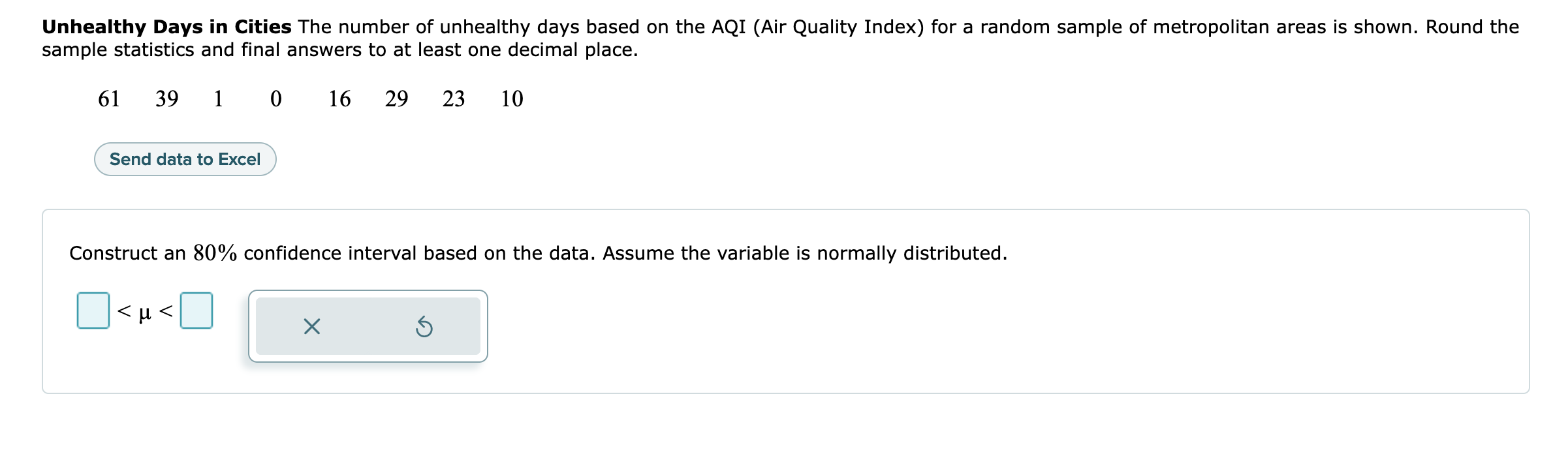 Solved Construct an 80% confidence interval based on the | Chegg.com