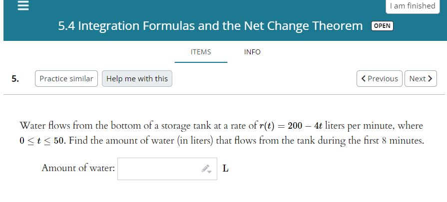 Solved 5.4 Integration Formulas and the Net Change Theorem | Chegg.com