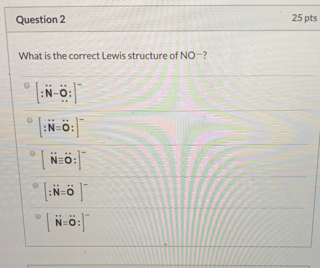Solved Queạtion 1 25 pts A In the Lewis structure shown | Chegg.com