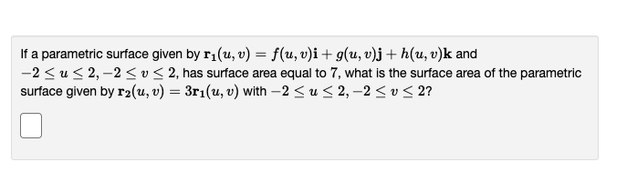 Solved If a parametric surface given by | Chegg.com