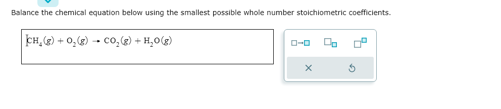 Solved Balance the chemical equation below using the | Chegg.com