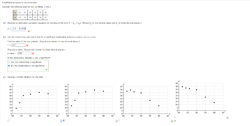 Solved A statistical program is recommended. Consider the | Chegg.com