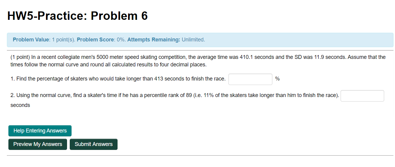 Solved HW5-Practice: Problem 6 Problem Value: 1 point(s). | Chegg.com