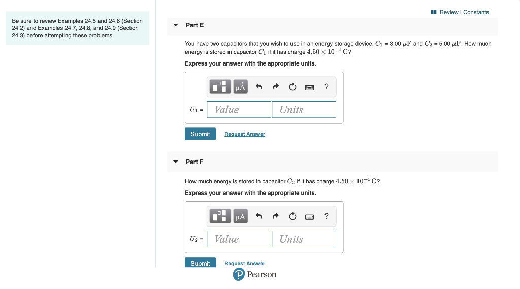 Solved: M Review | Constants Be Sure To Review Examples 24... | Chegg.com Solved: M Review | Constants Be Sure To Review Examples 24... | Chegg.com