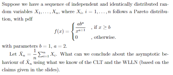 Solved Suppose we have a sequence of independent and | Chegg.com