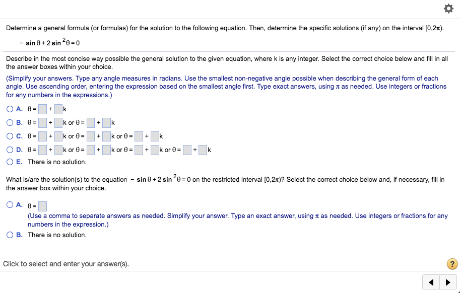Solved Determine a general formula or formulas for the | Chegg.com