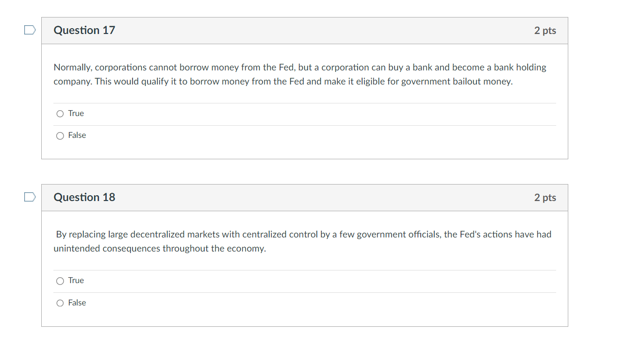 Solved Normally, corporations cannot borrow money from the | Chegg.com