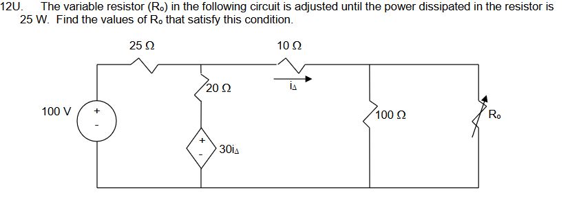 Solved 12U. ﻿The variable resistor | Chegg.com