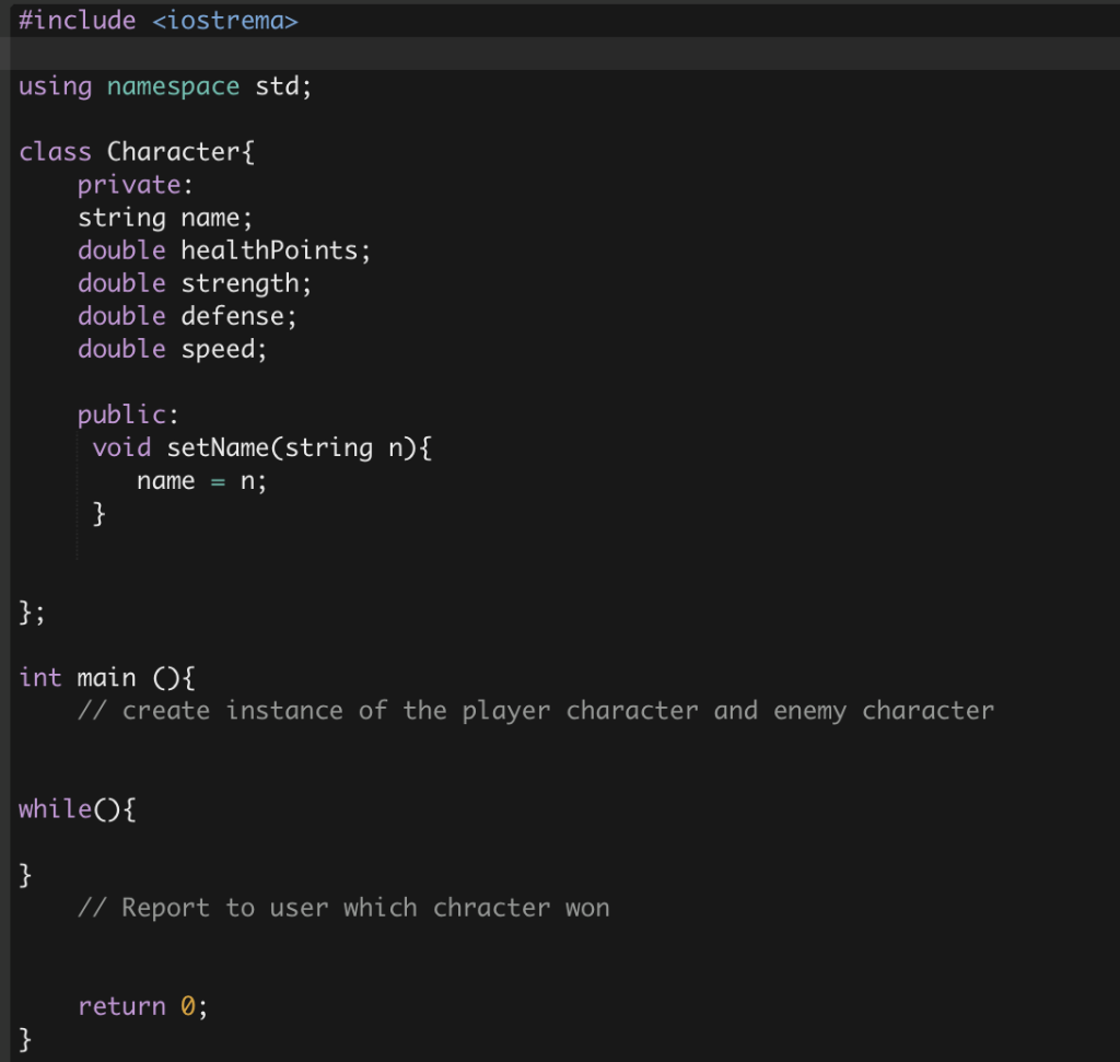 Solved Custom RPG Mechanics Each turn the characters will | Chegg.com