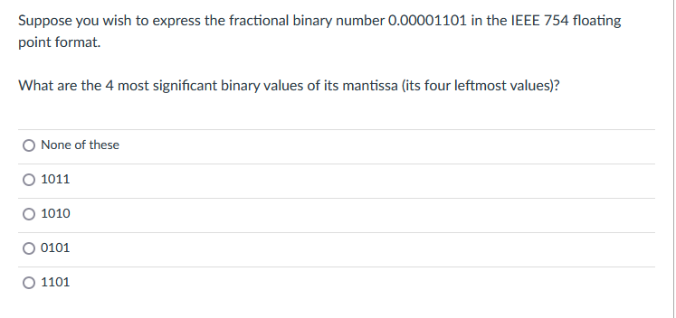 Solved Suppose you wish to express the fractional binary | Chegg.com