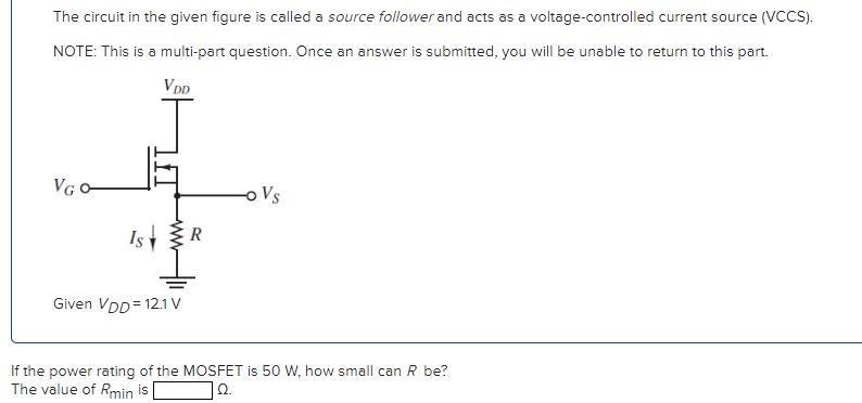 Solved The circuit in the given figure is called a source | Chegg.com