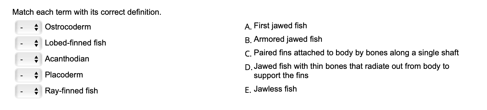 Solved Match each term with its correct definition. | Chegg.com