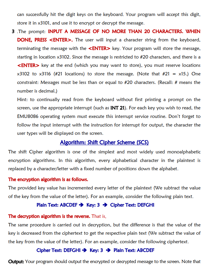 Solved Assignment Implement In The Emu8086 Assembly 9169