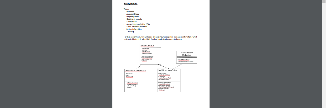 Solved Background Topics Interface • Abstract Class 5072