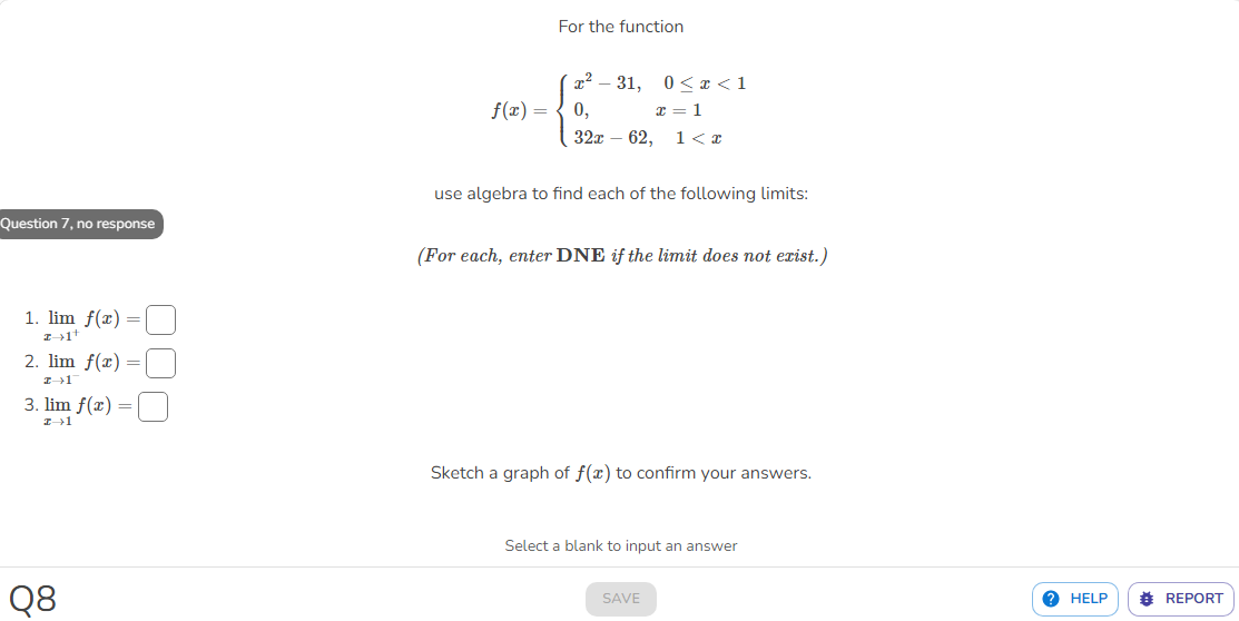Solved For the function f(x)=⎩⎨⎧x2−31,0≤x