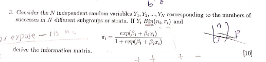 b 3. Consider the N independent random variables Y , | Chegg.com